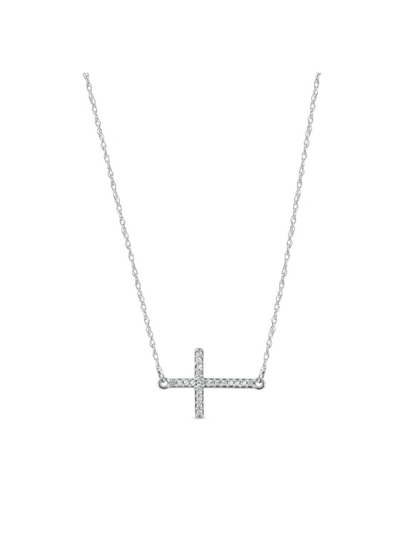 Sideways Cross Necklace