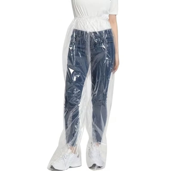 1-20pcs Disposable Raincoat Pants Portable Splash Proof Split Raincoat ...