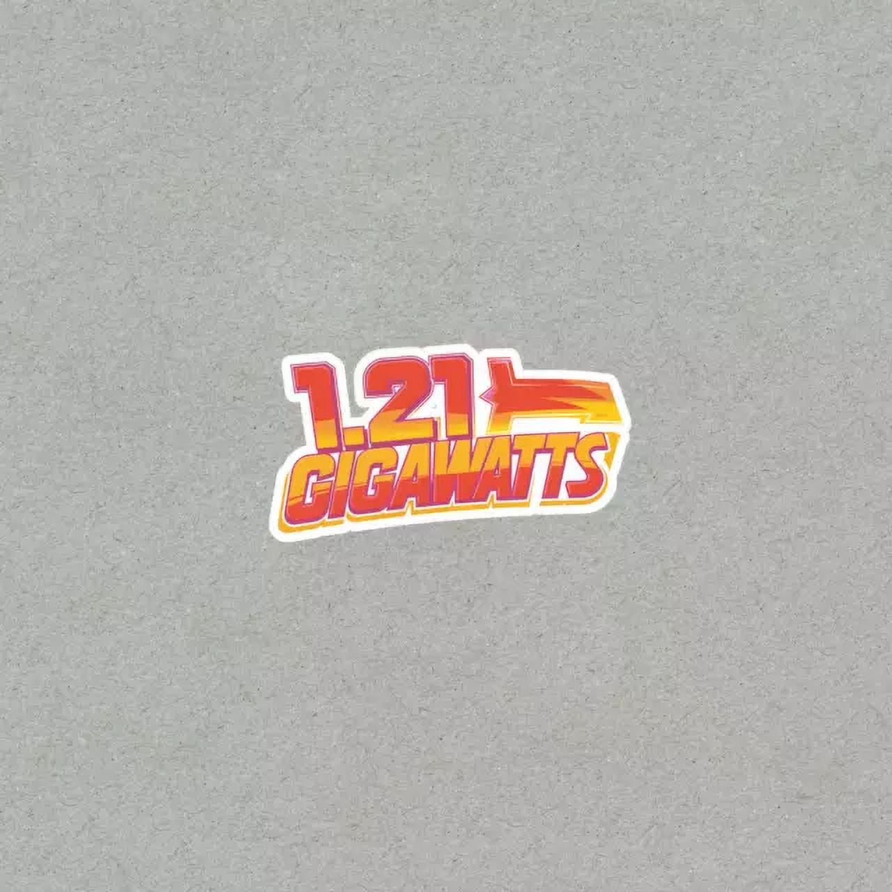 1.21 Gigawatts Back To The Future Sticker - Marty Mcfly Delorean Movie ...