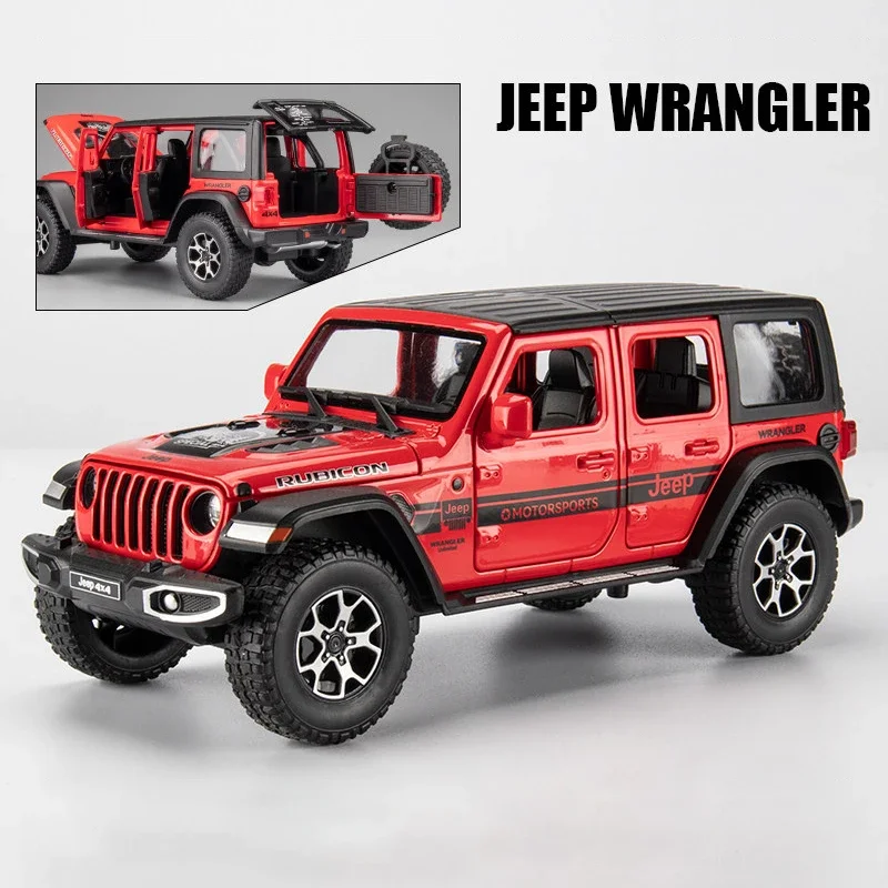 1:22 Jeeps Wrangler Rubicon Alloy Diecasts & Toy Vehicles Metal Toy Car ...