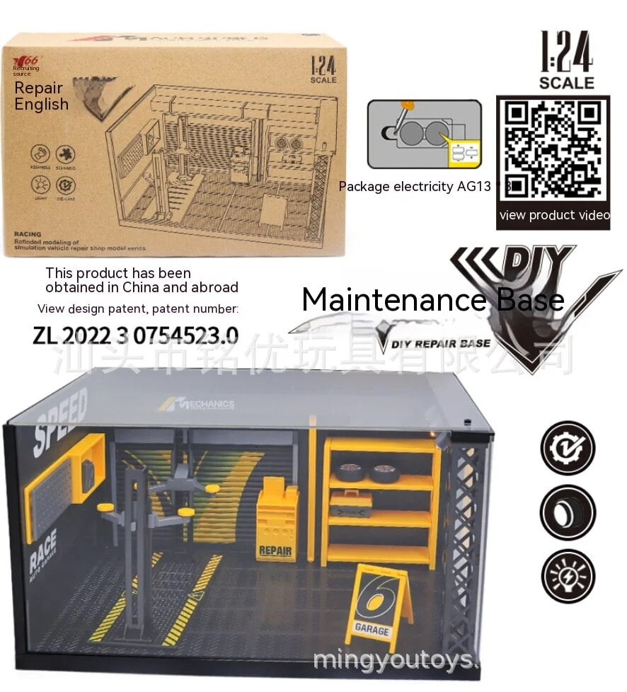 1:24 1:32 Scale Lighting Parking Lot Assembly Toy DlY Scene Collection ...