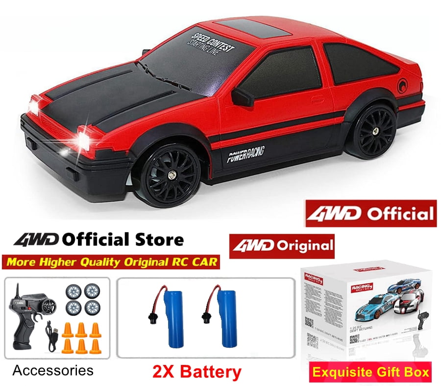 1/24 4WD Remote Super Drift Car Control GTR RC Car Radio Racing 4x4 ...