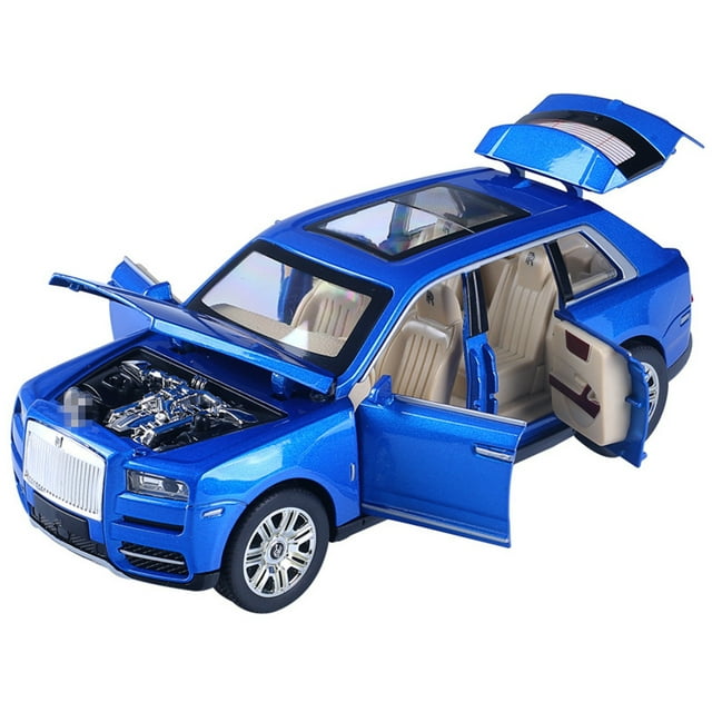 1:24 Diecast Alloy Sound & Light Pull Back Car Model Toy For Rolls ...