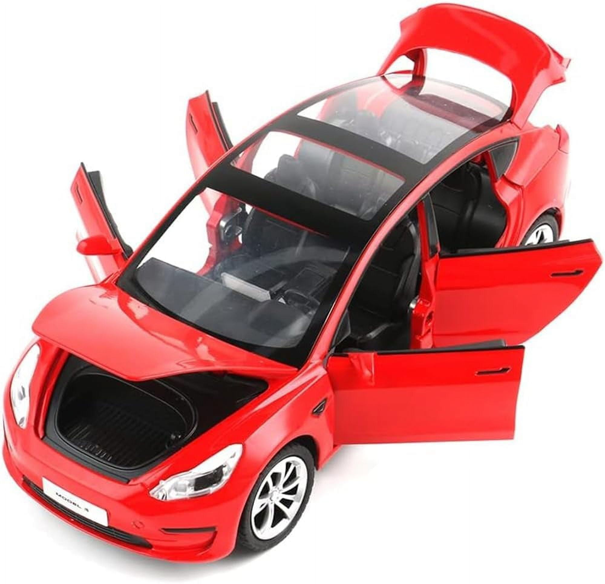 1/24 Diecast Model 3 Toy Car, Alloy Casting Model 3 Model Car Pull Back Collectible Vehicles ...