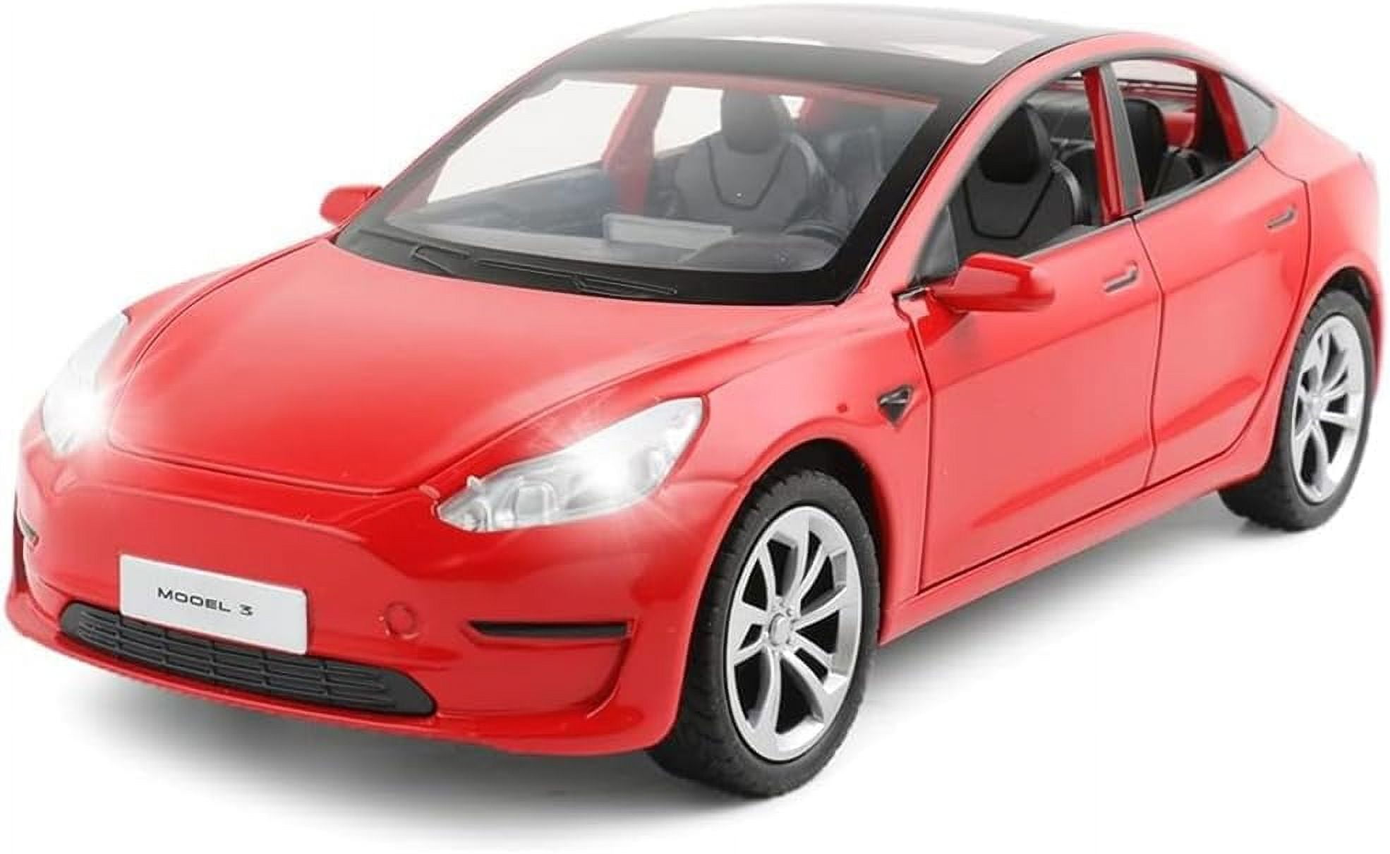 1/24 Diecast Model 3 Toy Car, alloy Casting Model 3 Model Car Pull Back ...