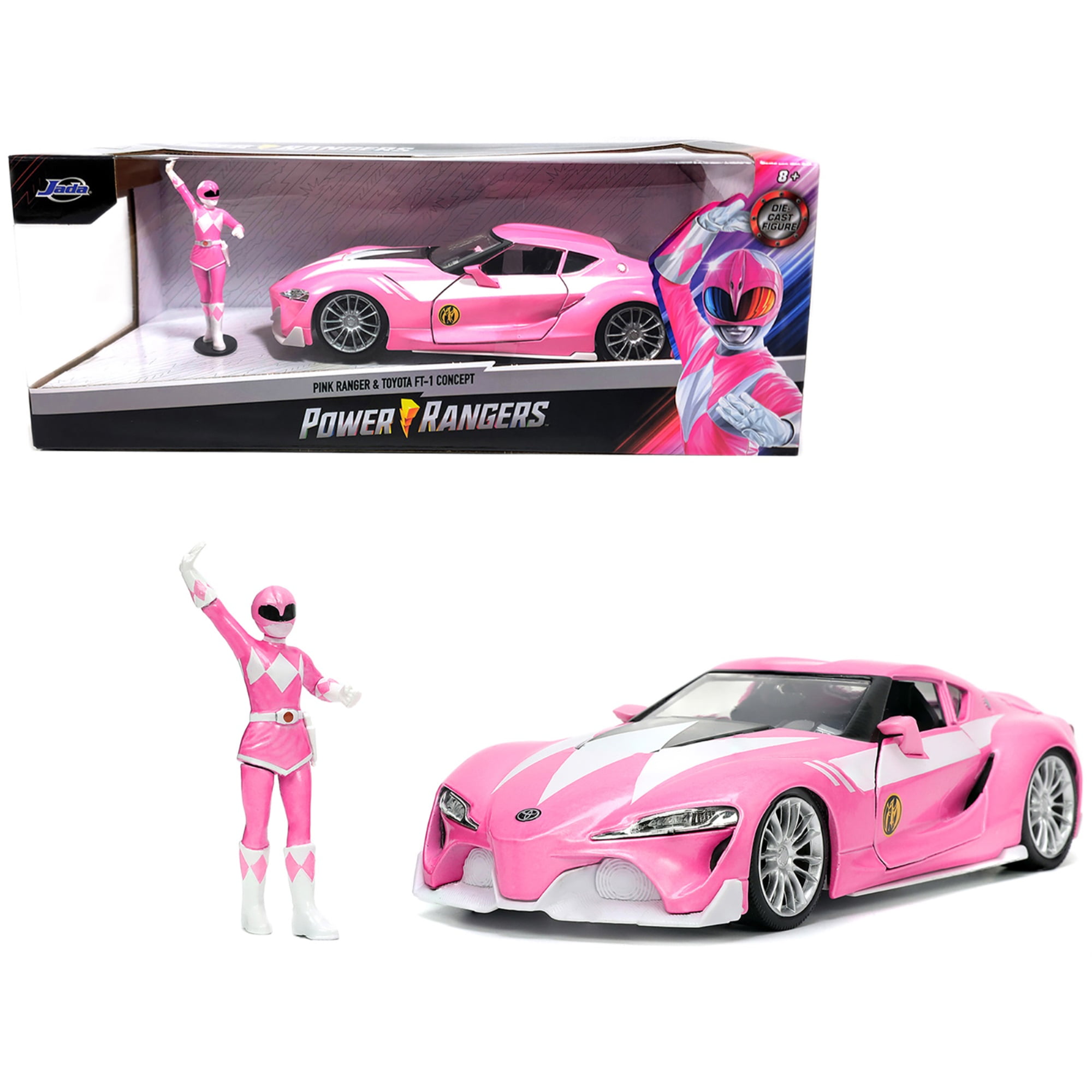 Jada Collectibles: Toyota FT-1, Pink Ranger Figurine, Power Rangers ...