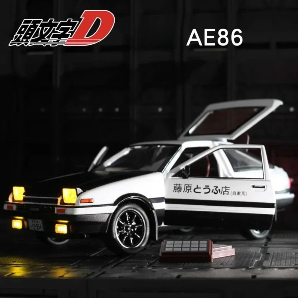 1:24 Initial D Toyota Trueno AE86 Alloy Diecast Car Model Sports Car ...