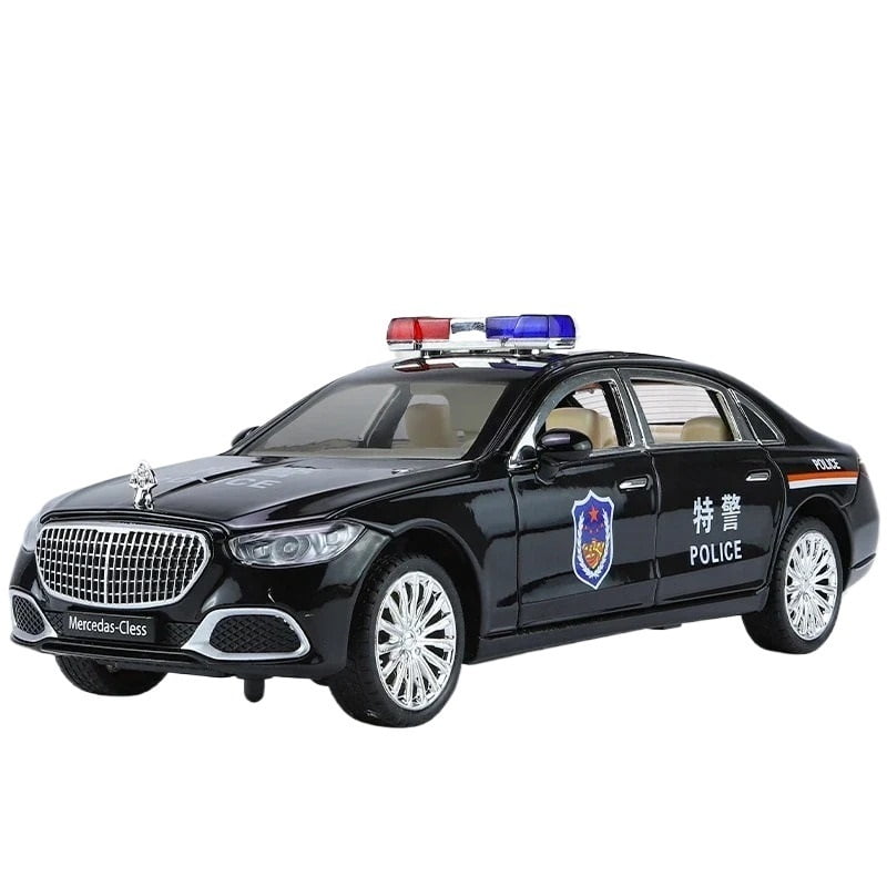 1:24 Mercedes-Benz Maybach S680 police car Diecast Metal Alloy Model ...
