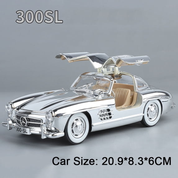 1:24 ONE Sports Car Model Miniature Toys Alloy Diecast Sound Light ...