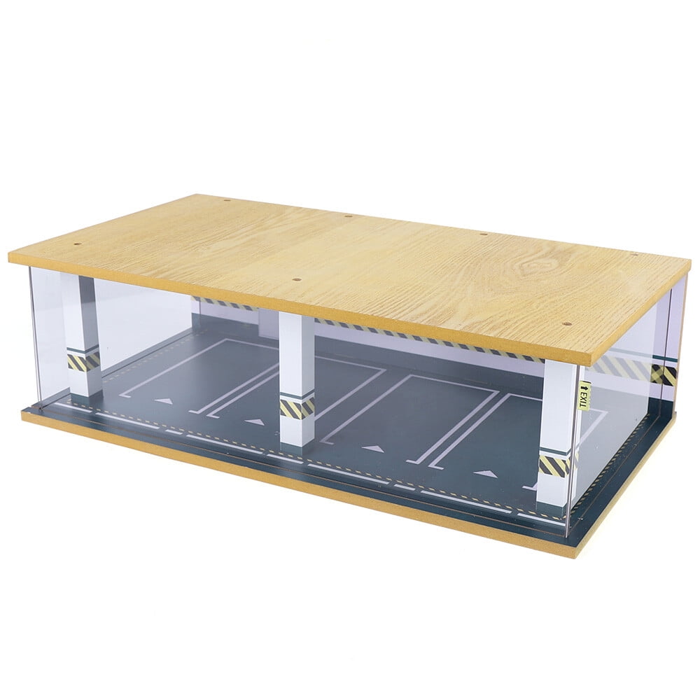 1/24 Parking Garage Model Car Garage Display Case with Clear Acrylic ...