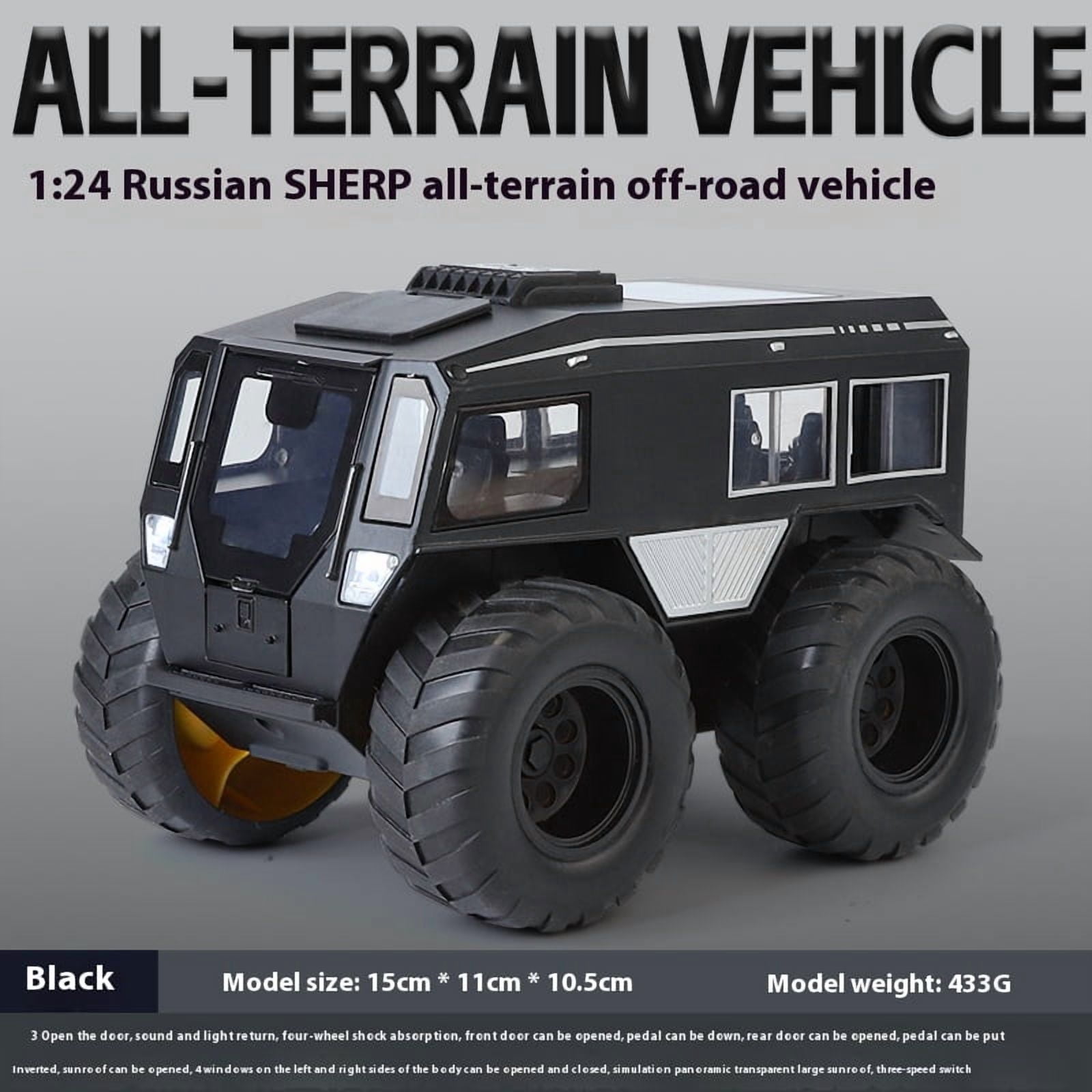 1:24 Russian Sherp All Terrain Off Road Vehicle Alloy Metal Diecast Car ...