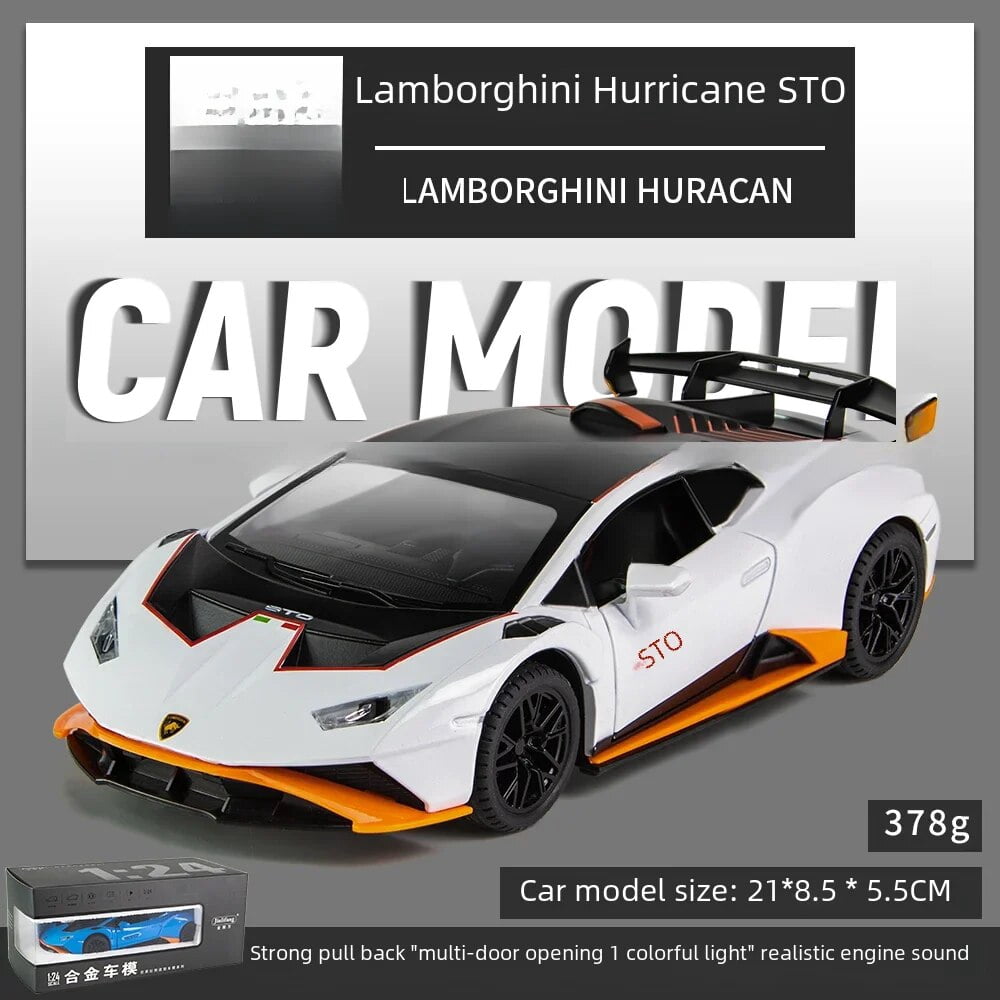 1:24 Scale Lamborghini STO Alloy Model Car - Ultimate Supercar Replica ...