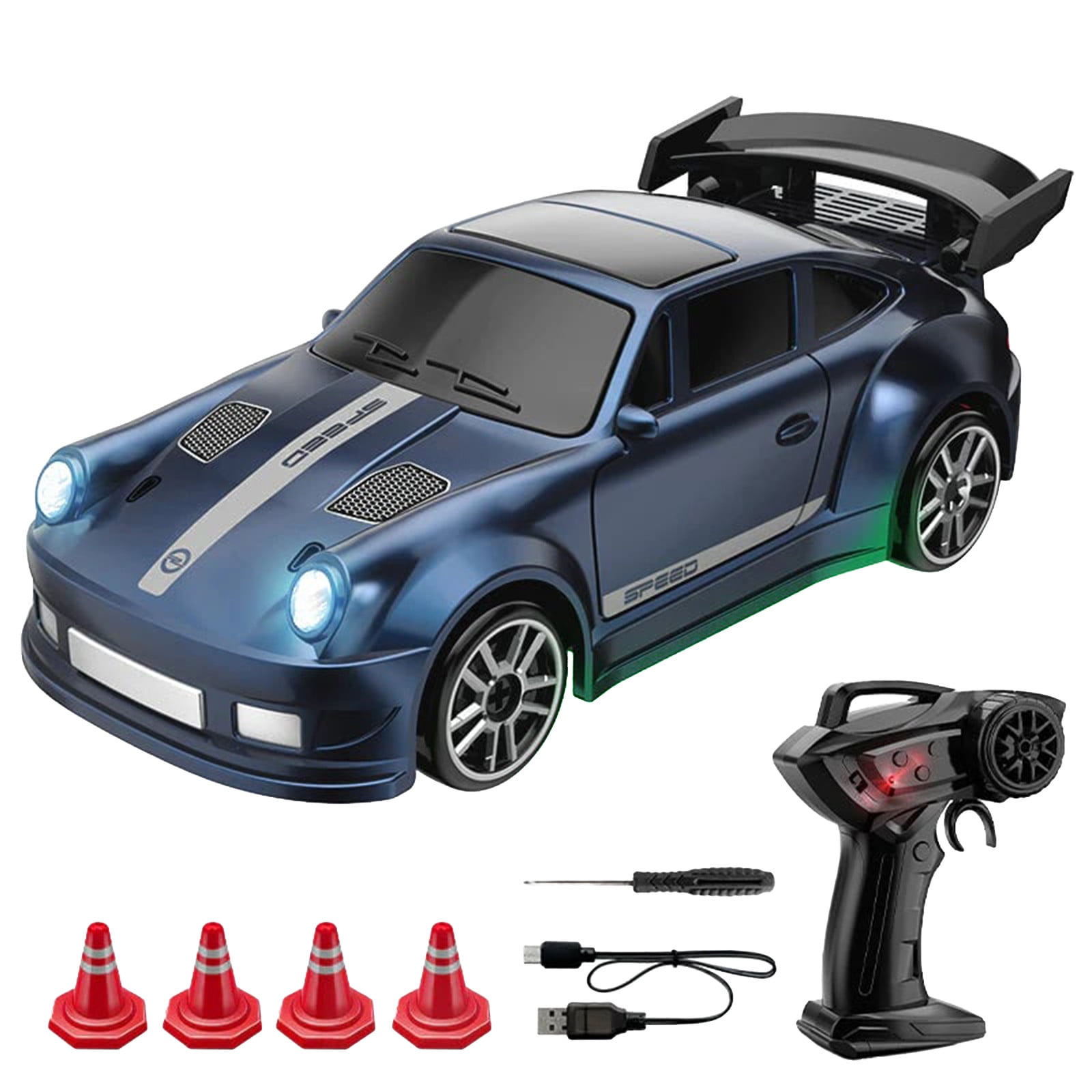 1:24 Scale RC Drift Car 4WD 2.4GHz 30KM/H High Speed Racing Sport Toy ...