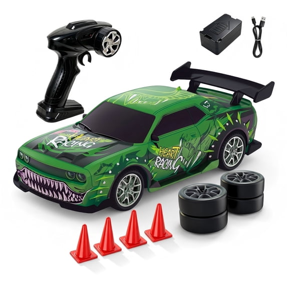 1/24 Scale RC Drift Car 4WD Racing Vehicle With Drift And Racing Tires ...