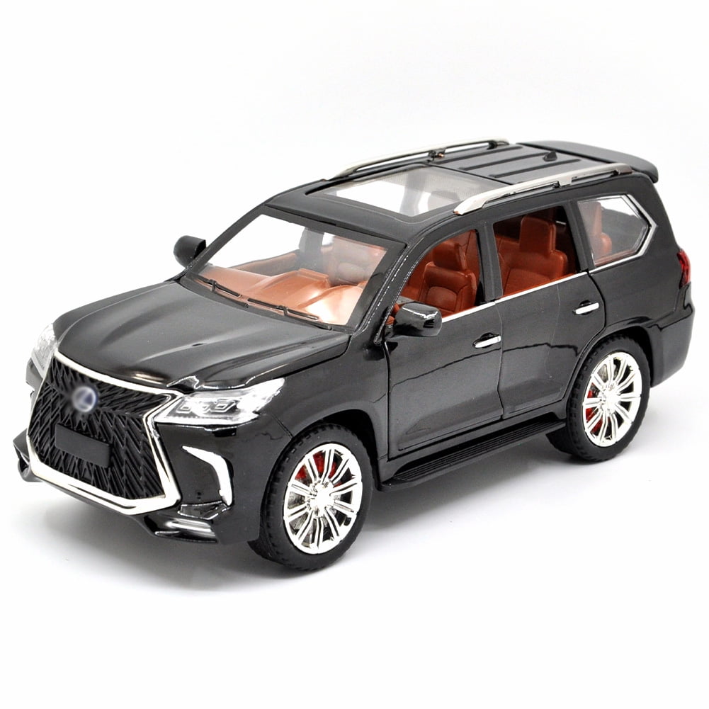 1: 24 Suitable for Lexus LX570 Alloy Simulation Car Die Casting Model Dynamic Sound and Light ...