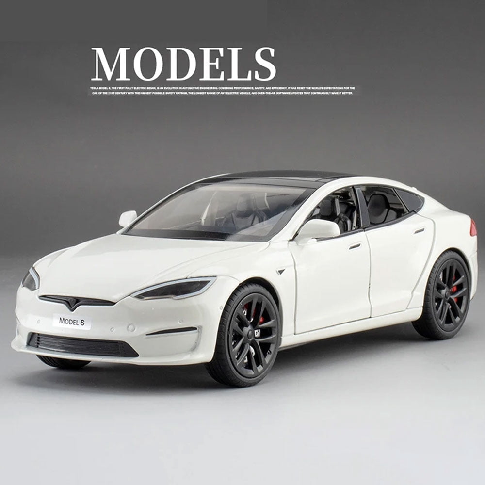 1:24 Tesla Model Y Model 3 Tesla Model S Alloy Die Cast Car Model Sound ...