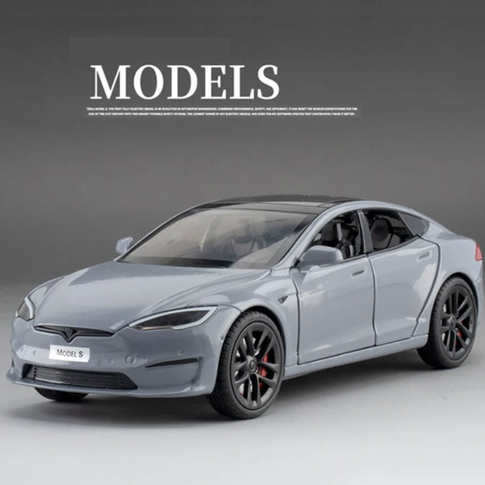 1:24 Tesla Model Y Model 3 Tesla Model S Alloy Die Cast Car Model Sound ...