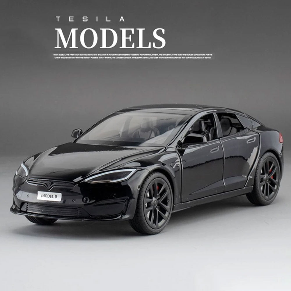 1:24 Tesla Model Y Model 3 Tesla Model S Alloy Die Cast Car Model Sound ...