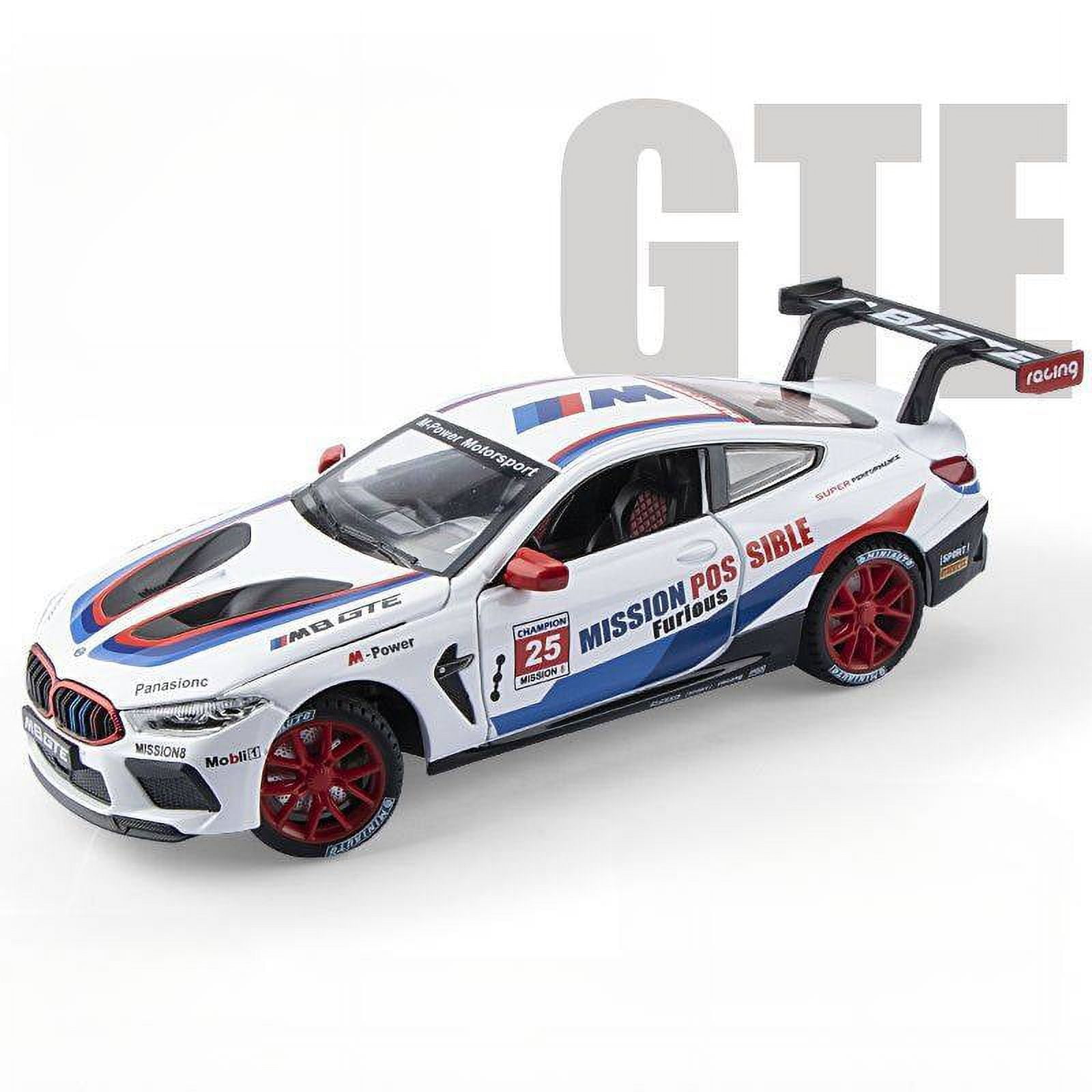 1: 24 alloy car model, large sedan, running back with sound and light toy car, car model ...