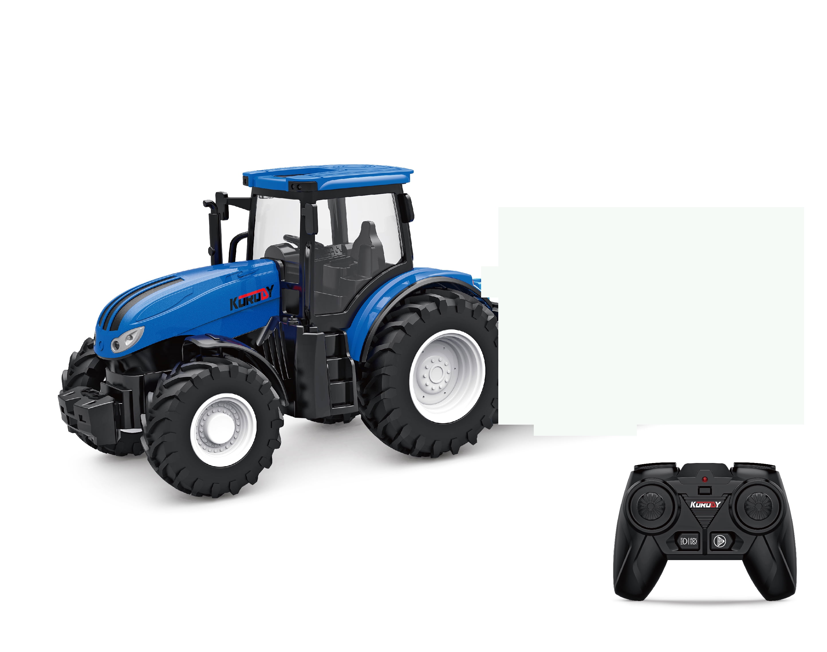 1/24 scale rc farm tractor trailer 2.4g remote control simulated ...