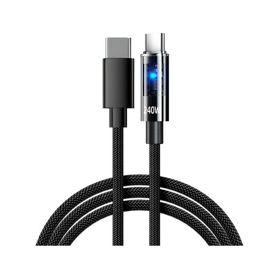 1. 240W USB C Fast Charging Cable Nylon Braided Port with Chip for ...