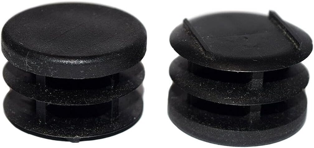 1.25" (1 1/4 in.) Black Plastic Plug Tube End Cap for Metal Tubing ...