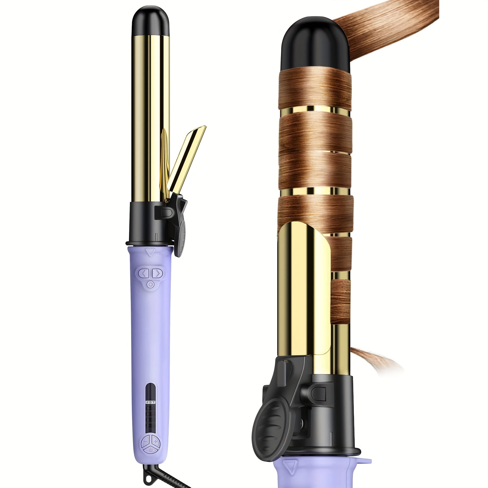 1.25" Automatic Rotating Curling Iron - Dual Voltage, 5-Level Heat ...