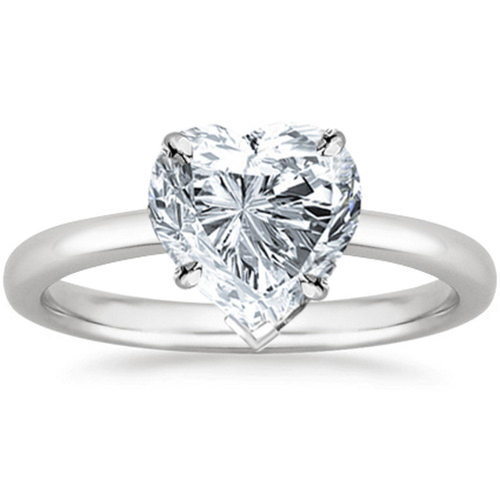 1.25 Carat 14K White Gold LAB GROWN Solitaire IGI CERTIFIED Diamond ...