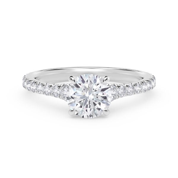 1.25 Ct Solitaire Round Beautiful Diamond Wedding Rings for her Solid ...