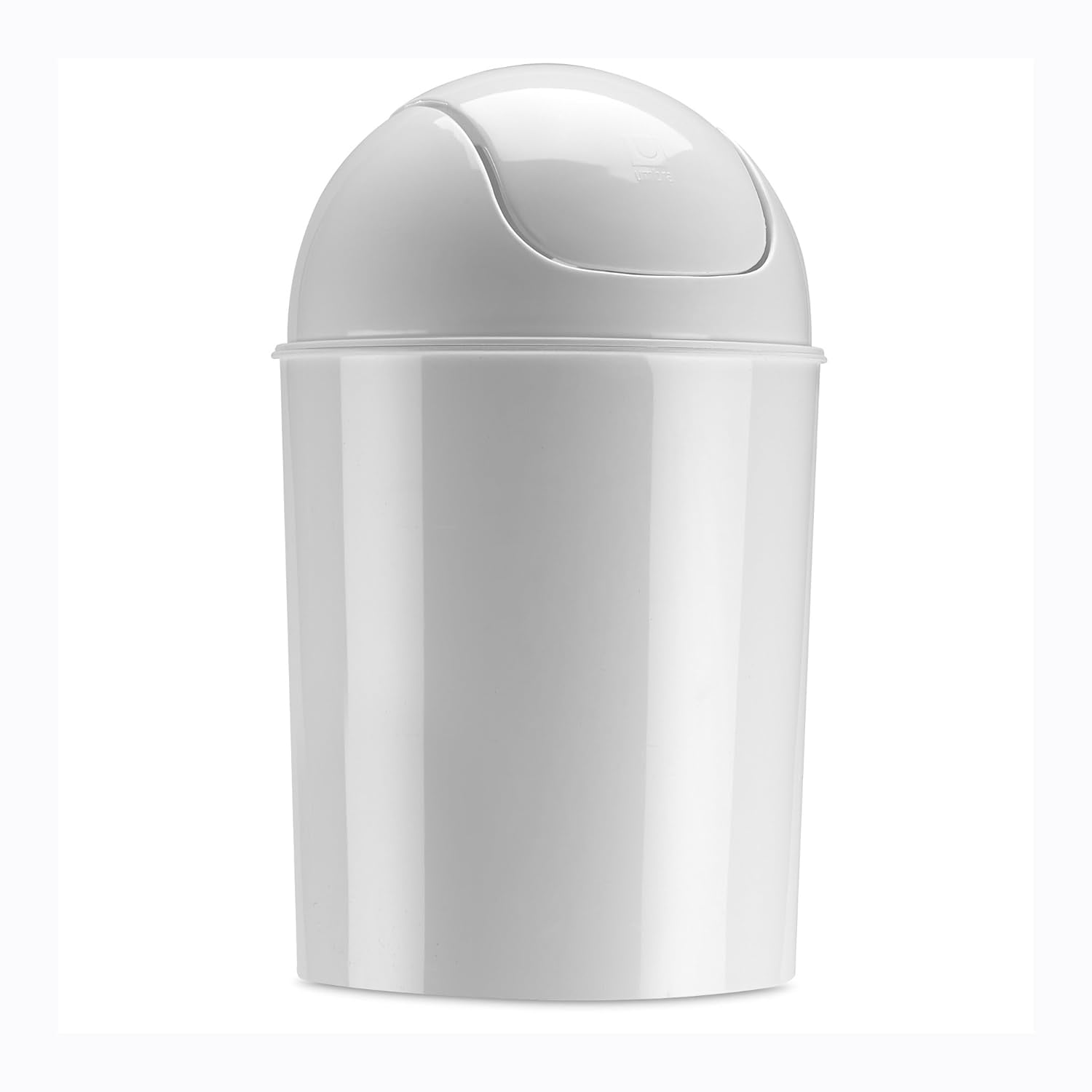 1.25-Gallon Mini Waste Can w/Swing-Top Lid - Small Garbage Bin for ...
