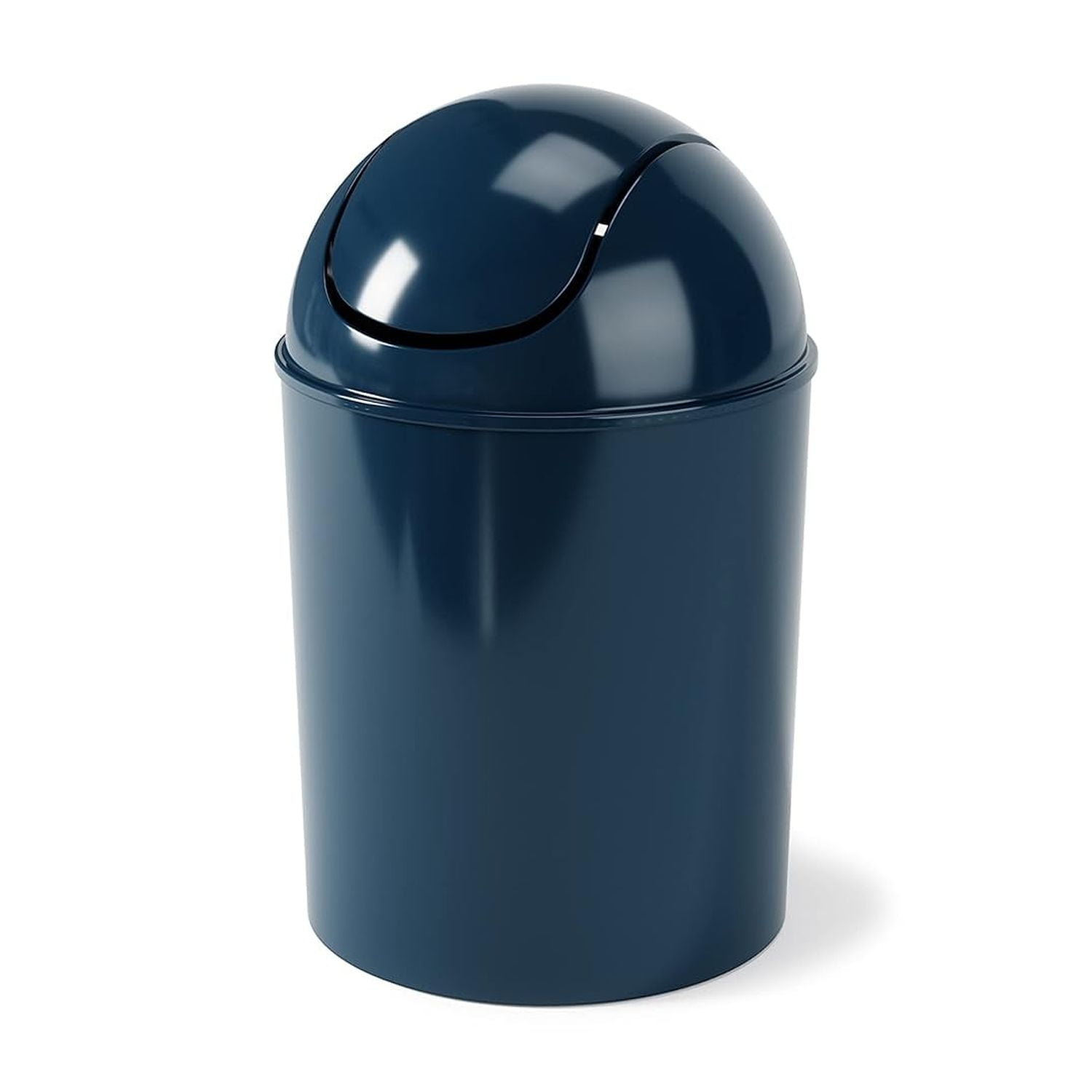 1.25-Gallon Mini Waste Can w/Swing-Top Lid - Small Garbage Bin for ...