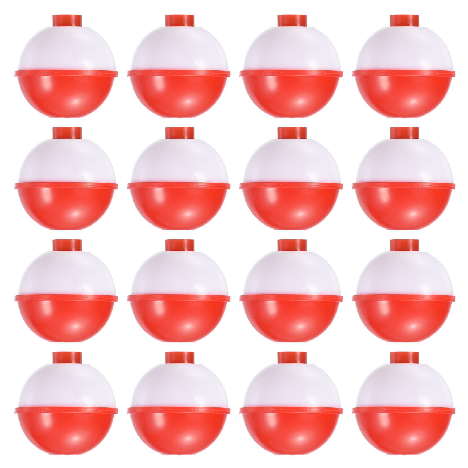 1.25 Inch Fishing Bobbers, 30 Pack Plastic Push Button Round Fishing ...