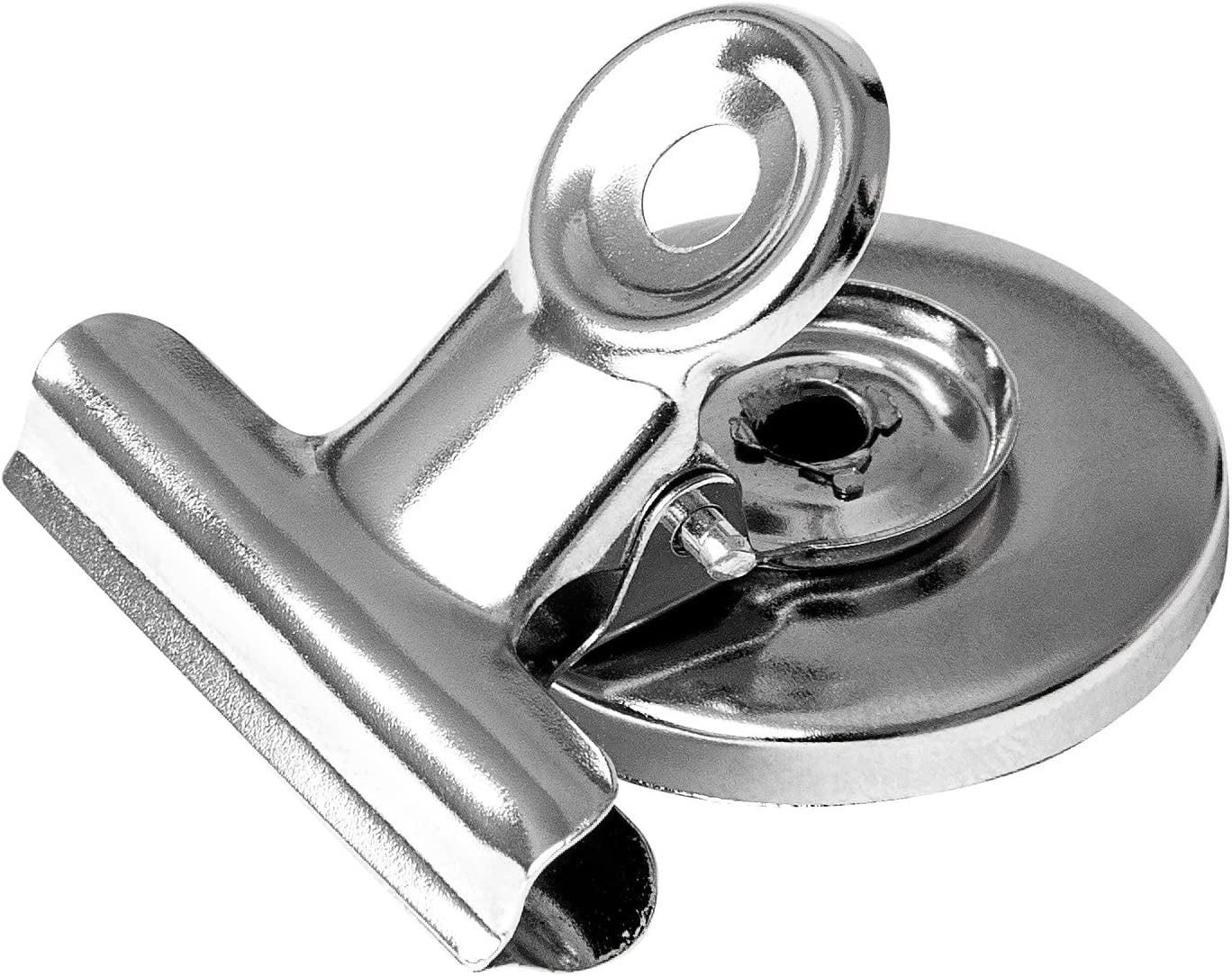 1.25 Inch Magnetic Bulldog Clip, Office/Refrigerator Ferrite Magnet (24 ...