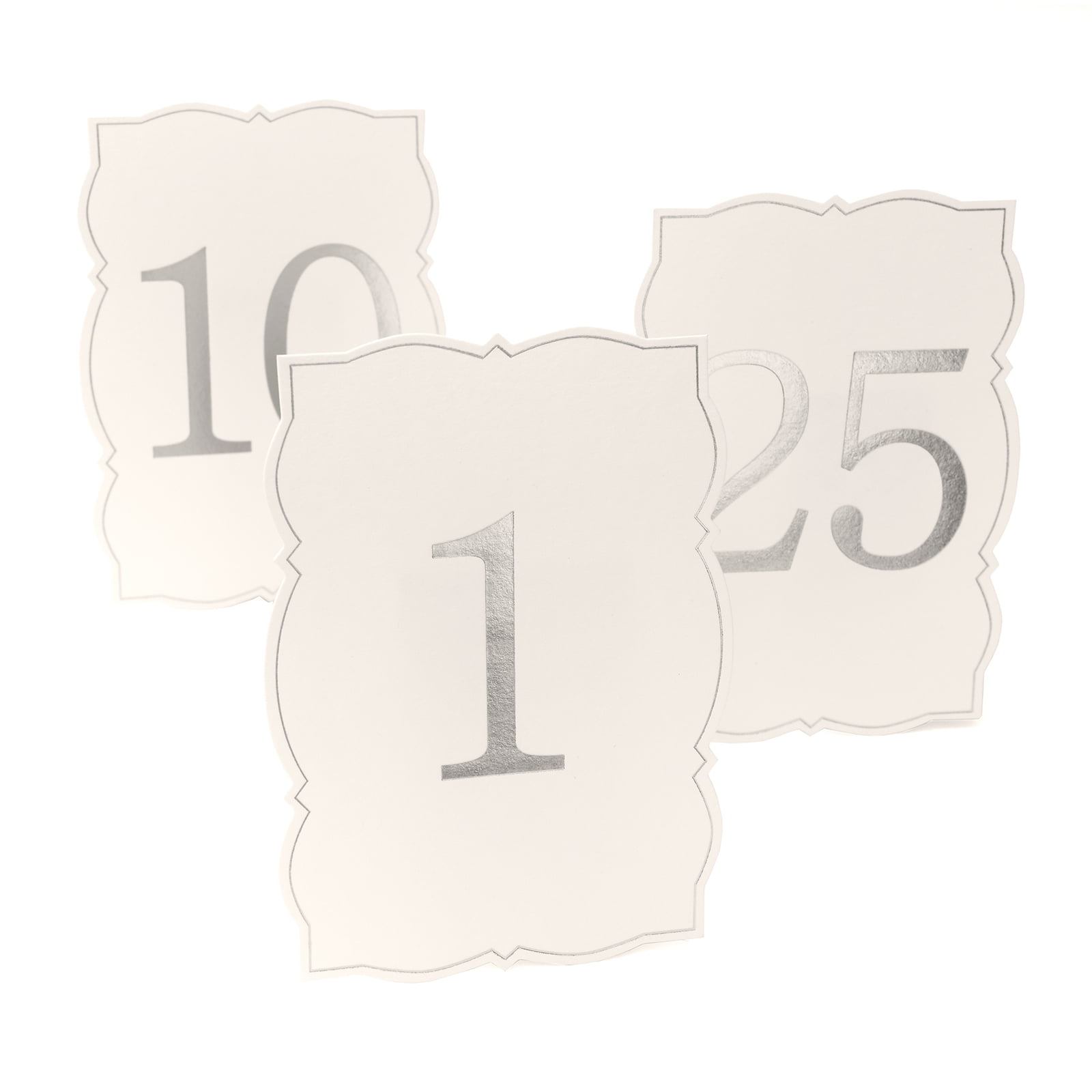 1-25 Ornate Silver Table Numbers by Celebrate It - Walmart.com