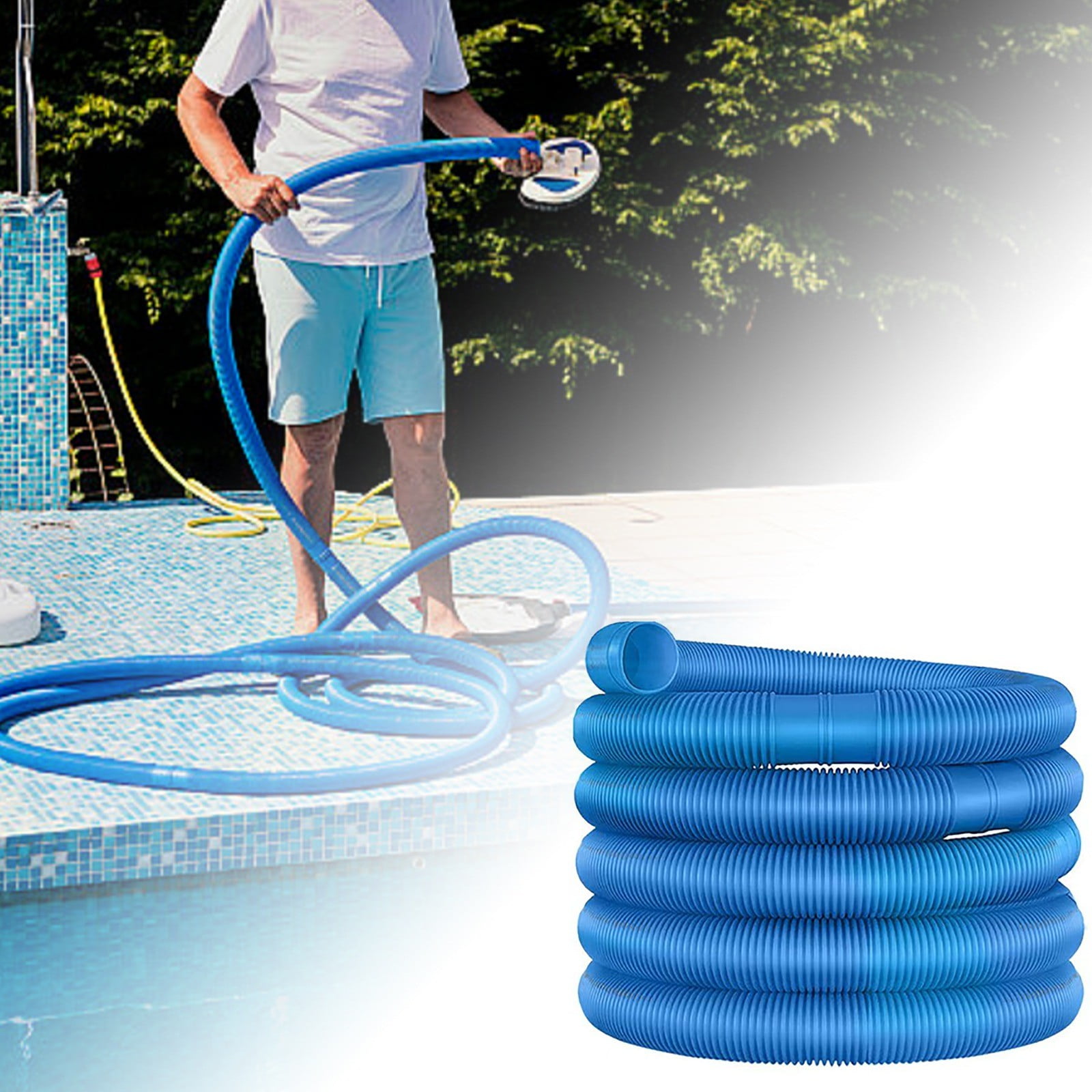 1.25" Pool Hose Pool Pump Replacement Hose for Above Ground Pools, 20.67ft Long Pool Filter Hose ...