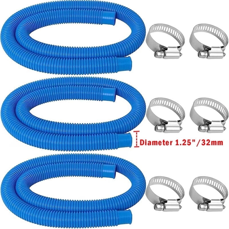 1.25" Pool Hose Pool Pump Replacement Hose for Above Ground Pools, 59 ...