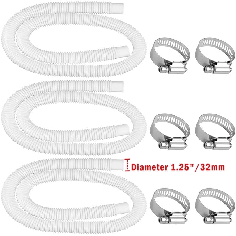 1.25" Pool Hose Pool Pump Replacement Hose for Above Ground Pools, 59 ...