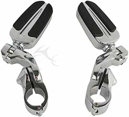 1.25" Short Angled Adjustable Mount Slipstream Foot Pegs Rests Fit For ...