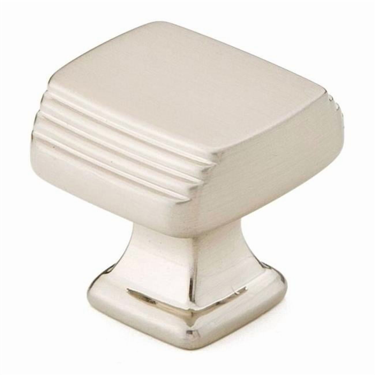 1.25 in. Art Deco Cabinet Knob, Satin Nickel - Walmart.com