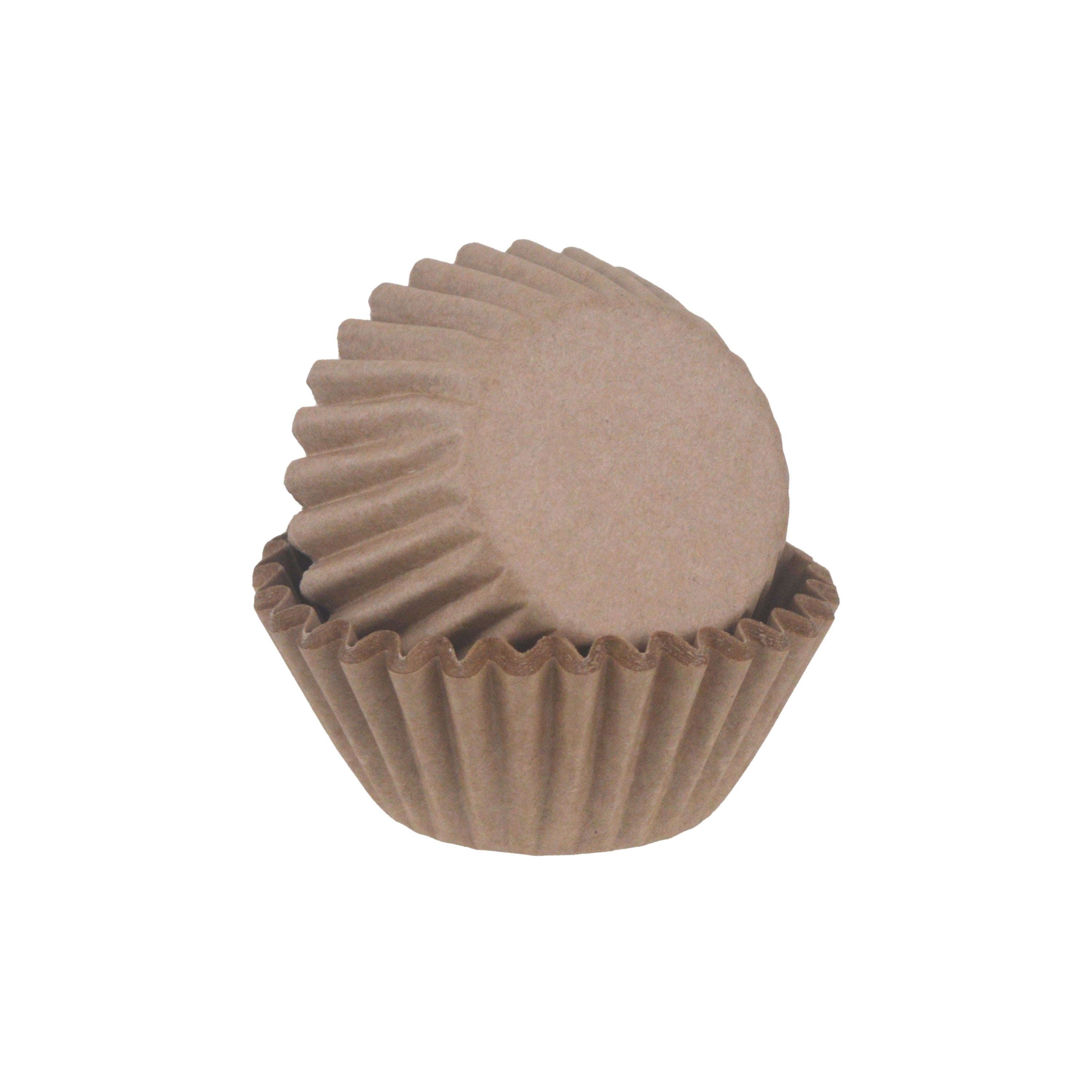 1.25 in Dia Bottom, 100 ct Mini Paper Baking Cup - Kraft Color ...