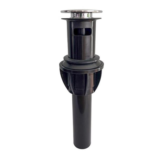 1.25 in. Plastic Push Button Drain with Overflow, Chrome - Walmart.com