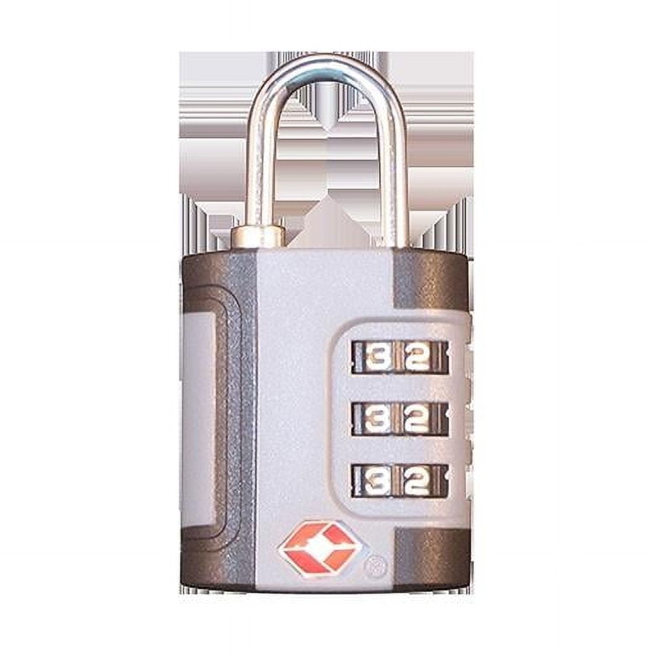 1.25 x 2.5 in. EZ Travel Dial Combo Lock - Grey - Walmart.com
