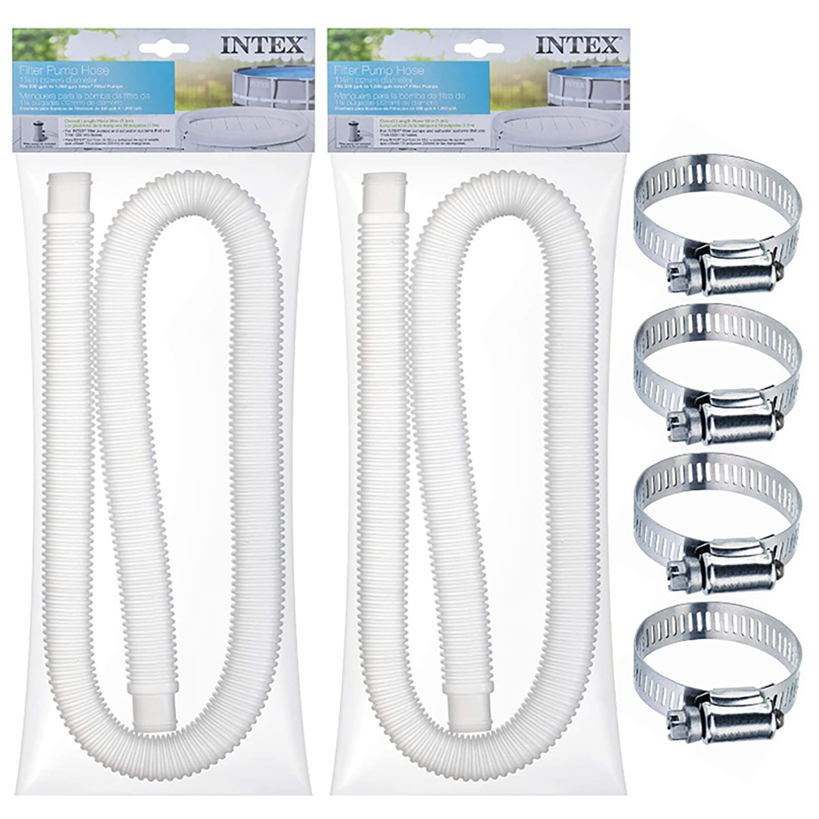 1.25" x 59" Pool Hoses for Above Ground Pools - Pool Pump Replacement ...