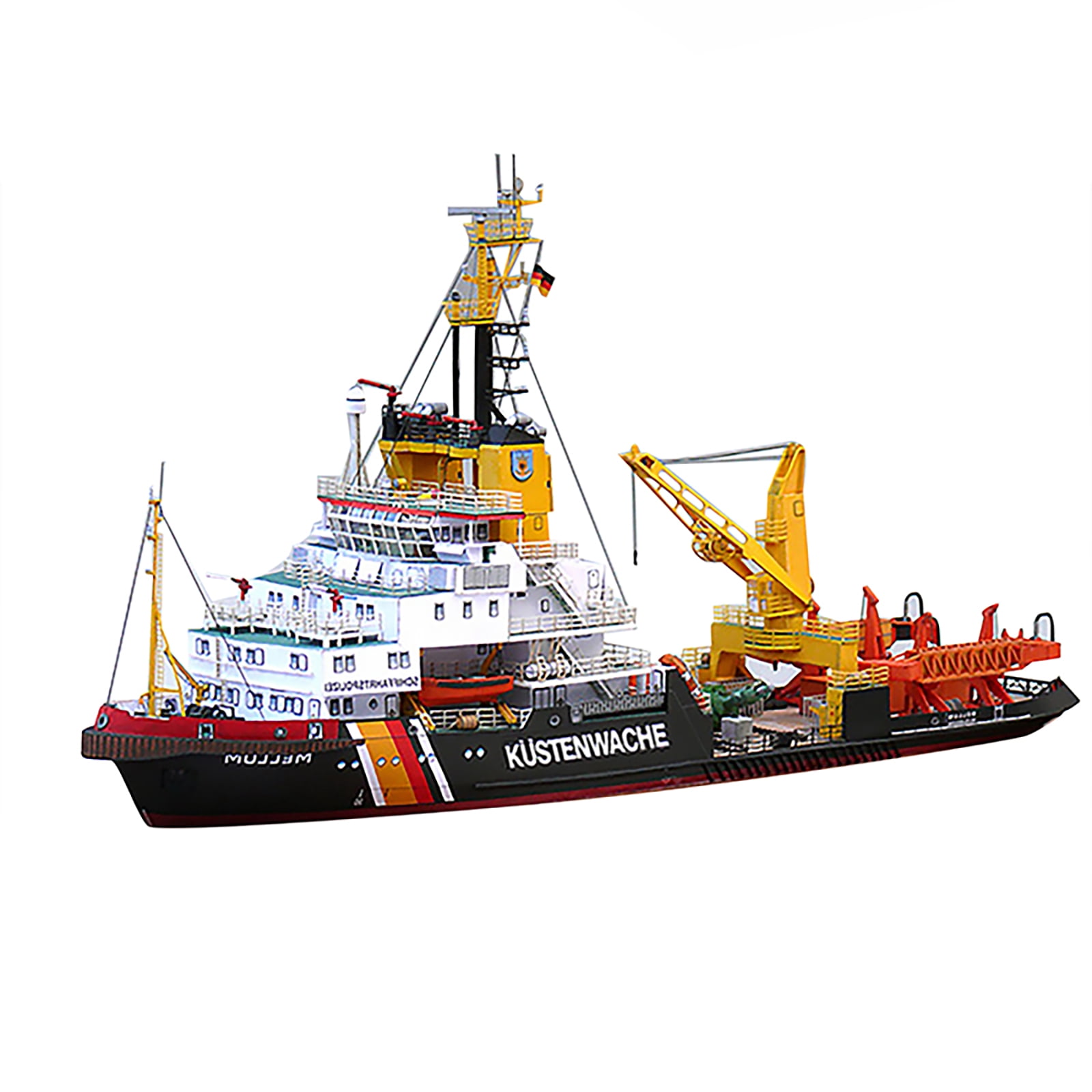 1:250 Germany Mellum Coast Guard Environment Monitoring Ship Paper ...