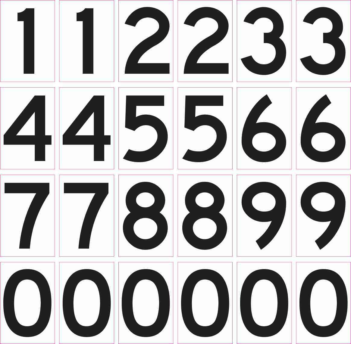 1.25in x 1.75in Self-Stick, Peel Mailbox Number Stickers, Sticky ...