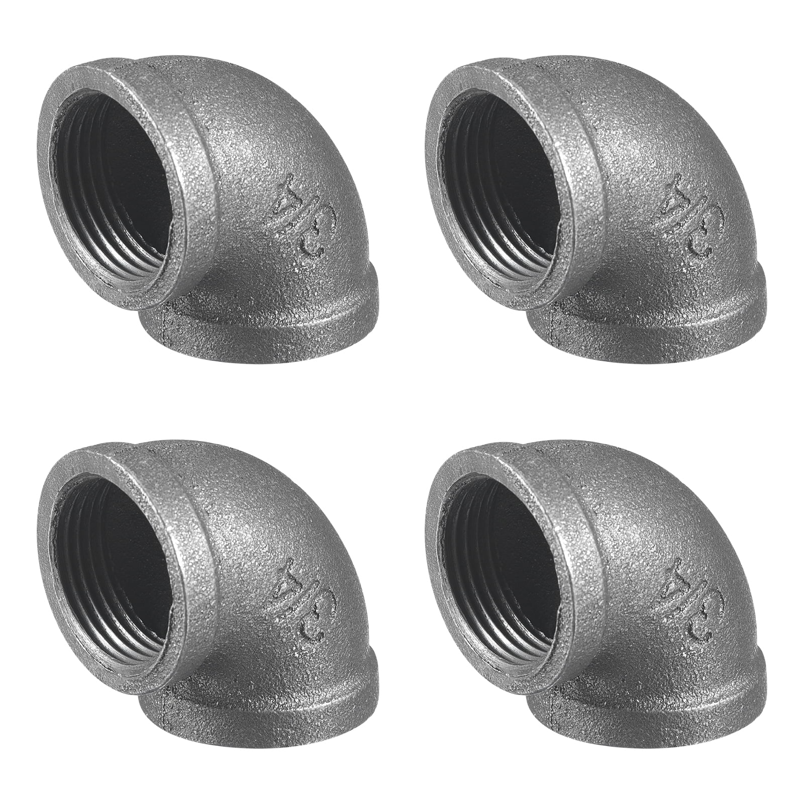 1"(25mm) 90 Degree Malleable Iron Elbow Fitting, Threaded Pipes Fitting ...