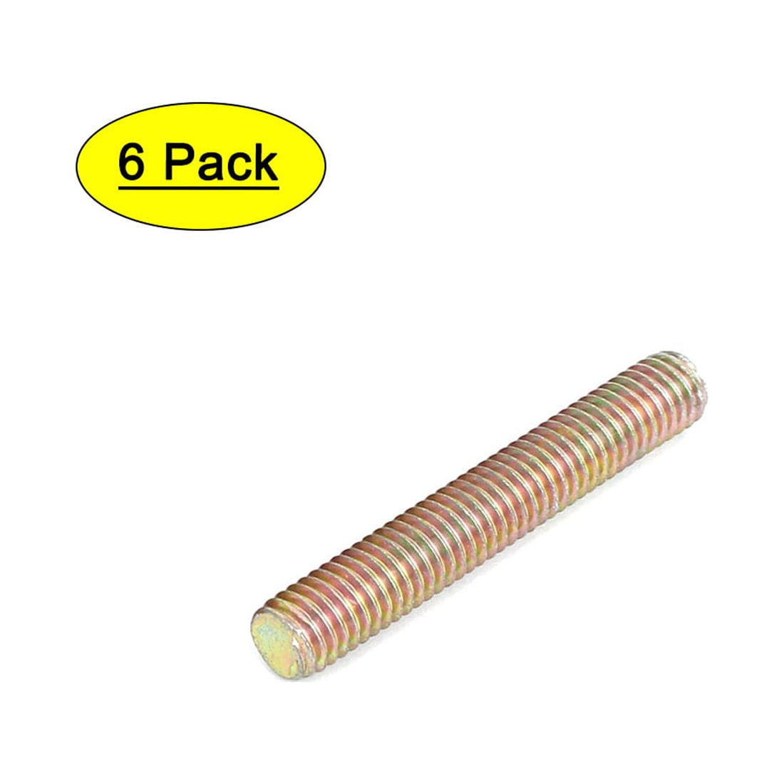 1.25mm Pitch M8 x 50mm Male Threaded All Thread Rod Bar Stud Bronze ...