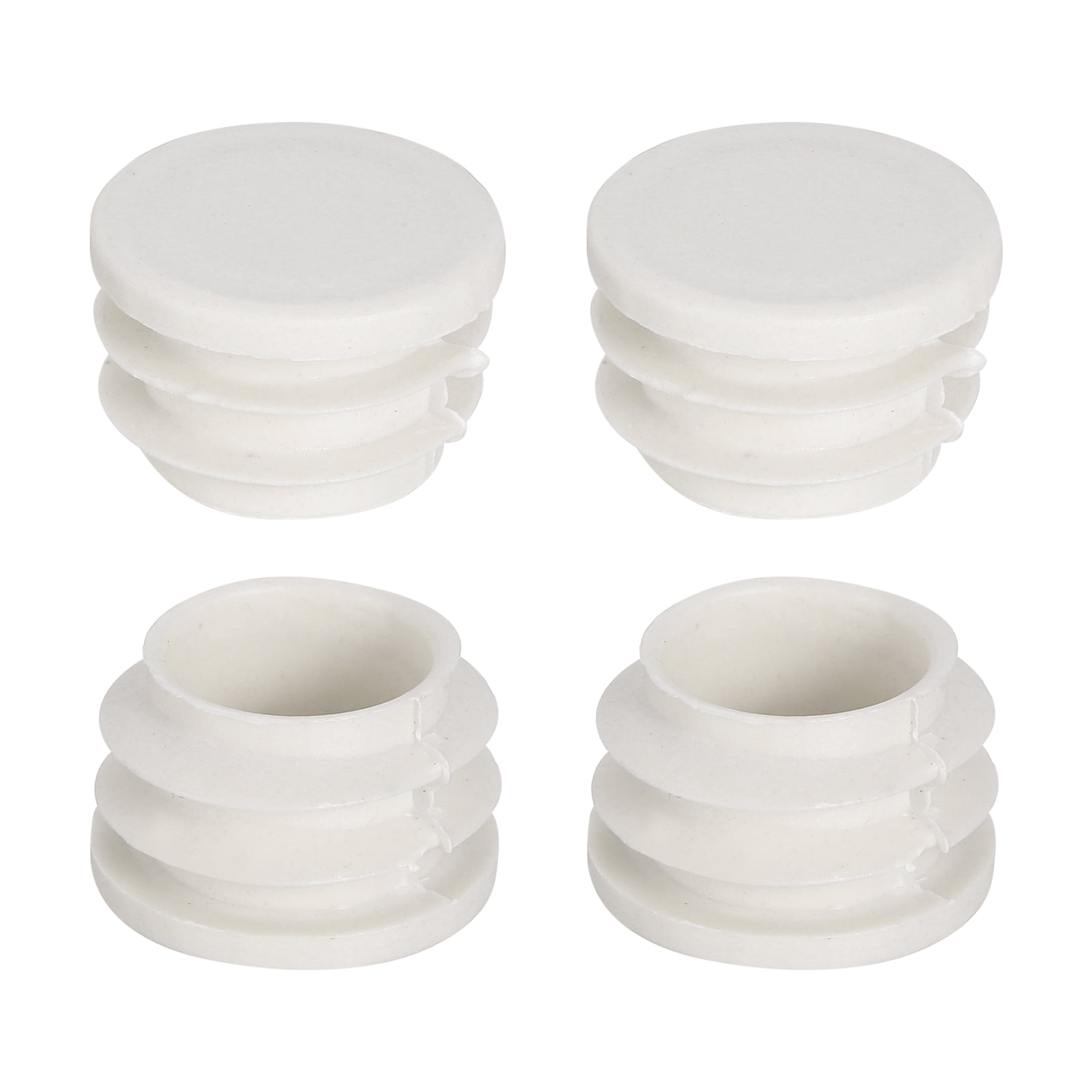 1"(25mm) Round Plug, 4 Pcs White End Cap Plug Cap Insert - Walmart.com