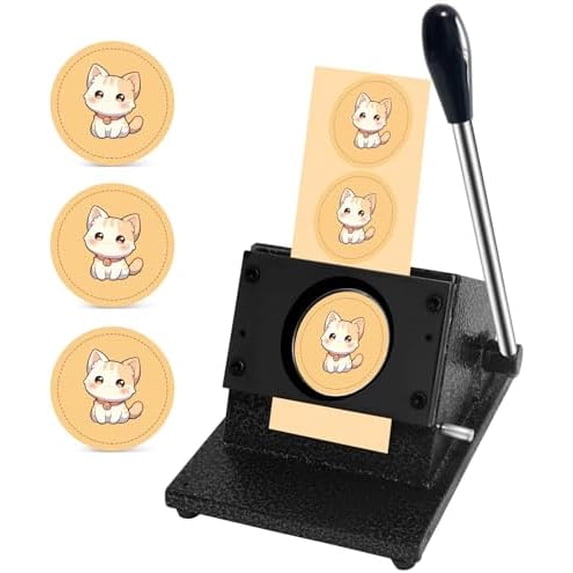 1.26"/32mm Button Paper Cutter, Circle Cutter Circle Punch, Round Paper ...