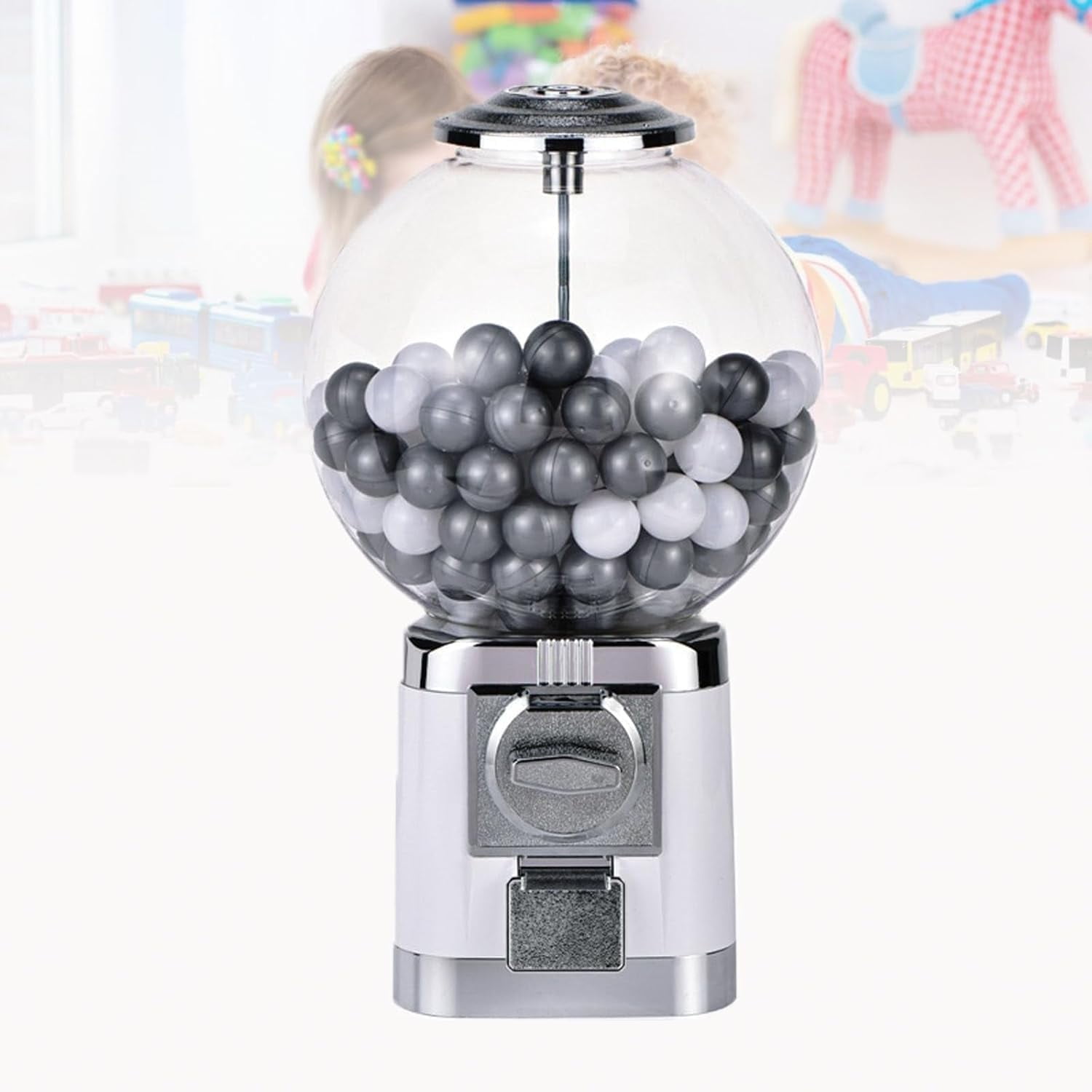 1.26in Gumball Machine Bulk Vending Dispenser with Key,Classic Bubble ...